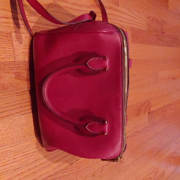 Bags | J Crew Red Leather Doctors Bag | Poshmark